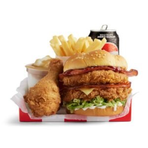 KFC Mega Burger Feast Price, Nutrition, Allergens
