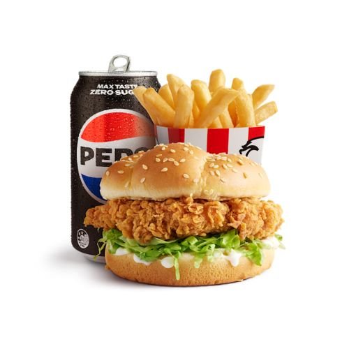 KFC Zinger® Burger Combo Price, Nutrition, Allergens
